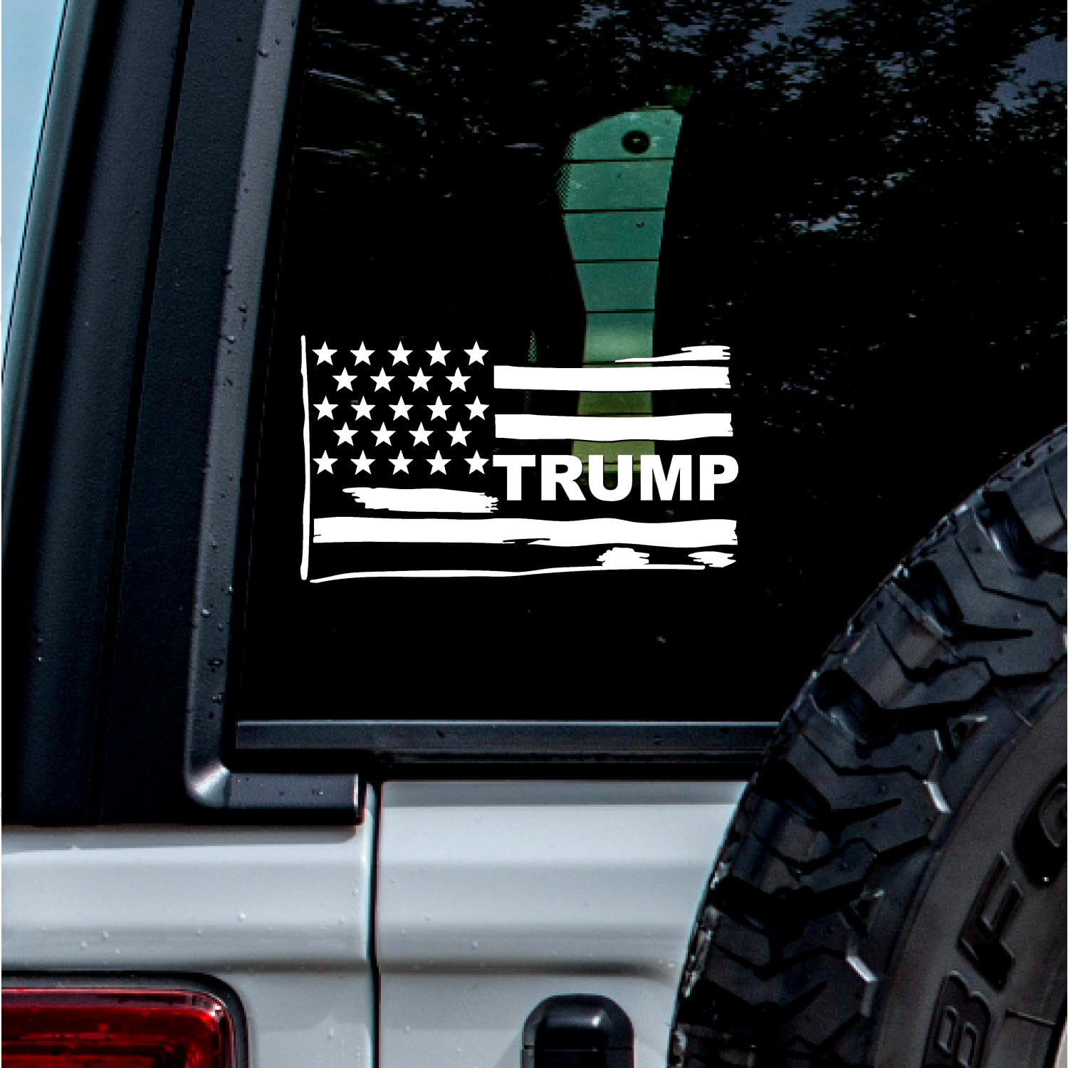 (2 Pcs, White, 8.3'' X 4.7'') Donald Trump 2024 Election Sticker Decal ...