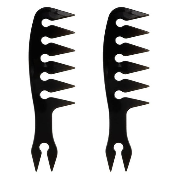 2 Pcs Wide Tooth Combs Texture Comb for Hair Styling Men Women Barber ...