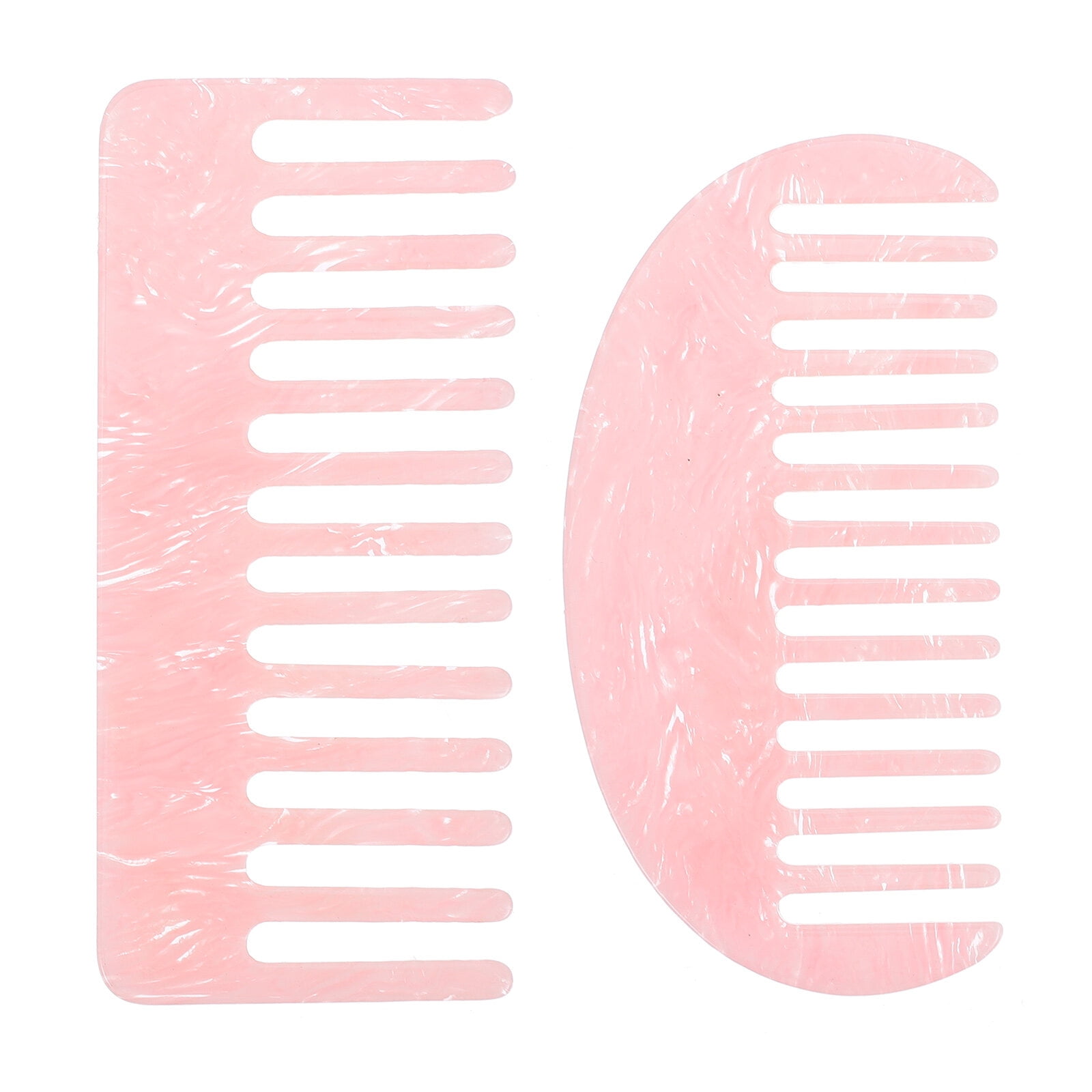 2pcs Teeth Side Combs French Combs Marble Prints Hair Accessories ...