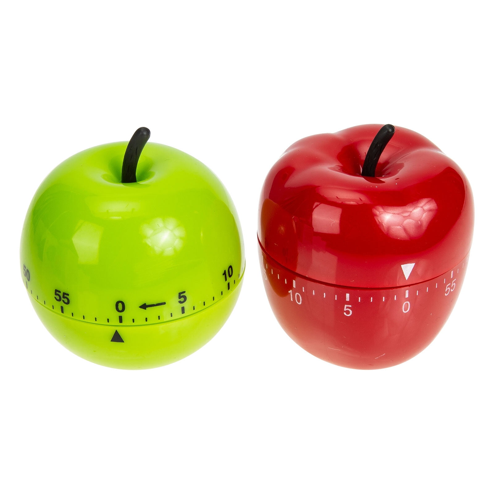 2 Pcs Wind up Timer Mechanical Kitchen Red Apple Baking Manual ...