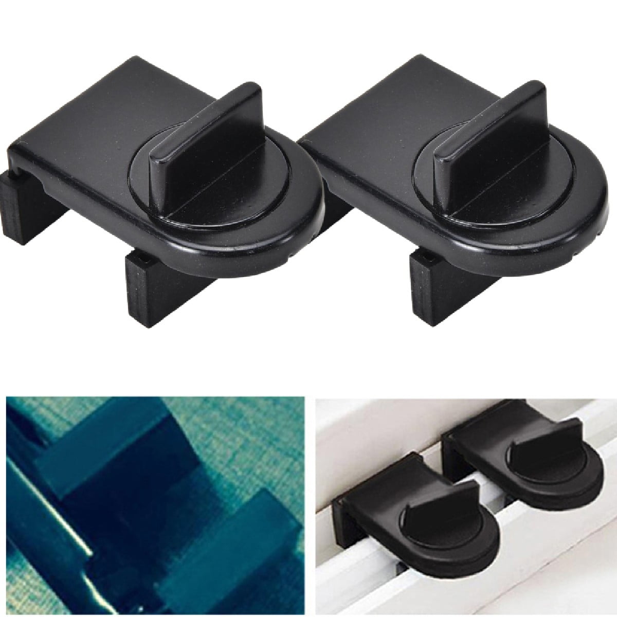 2 Pcs Window Locks Security Sliding Window Lock Window Stoppers for ...
