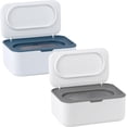 2 Pcs Wipes Dispenser Wipe Holder Keeps Wet Tissue Fresh Easy Pull ...