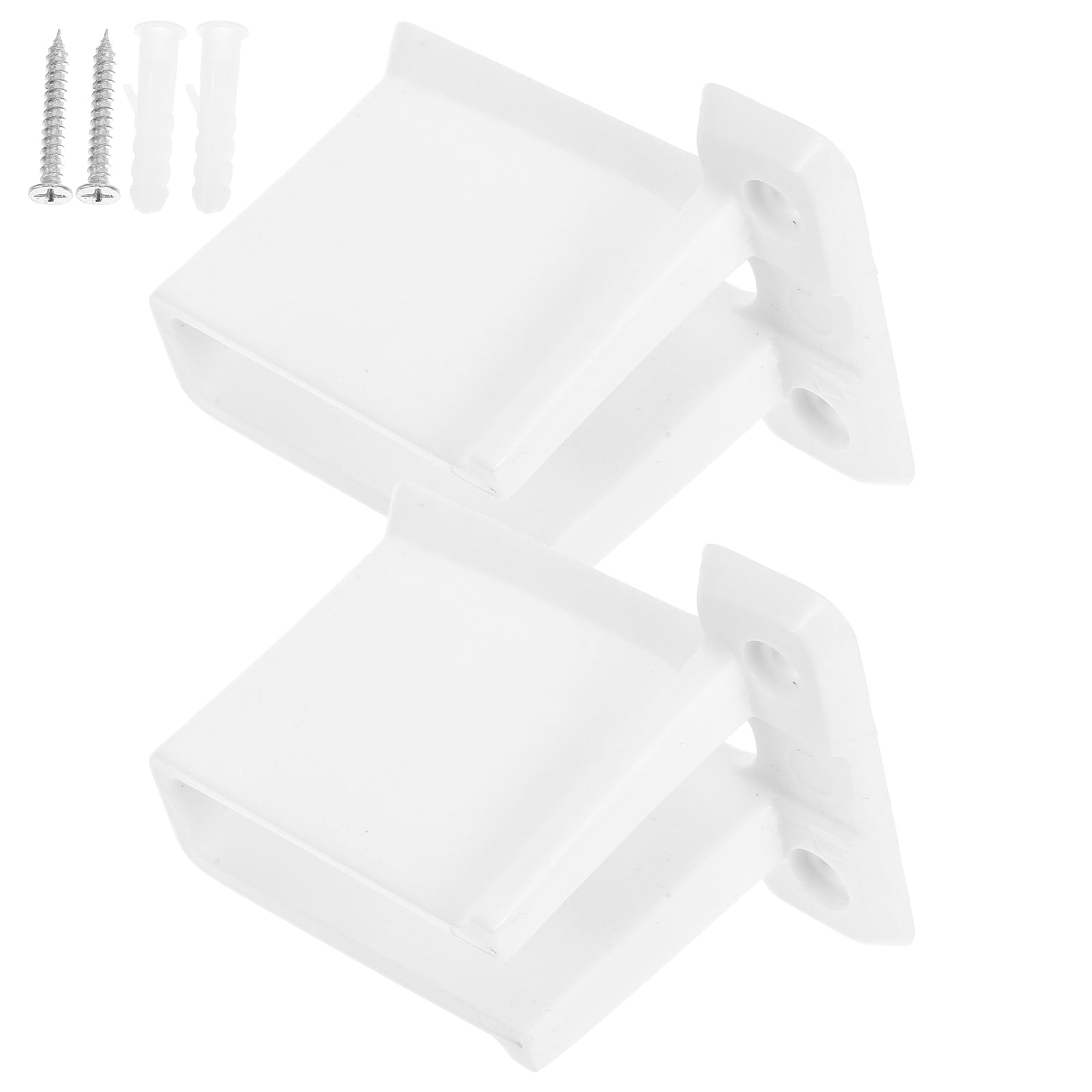 2 Pcs Wire Closet Shelving Accessories Shelf Caps for Shelves White ...