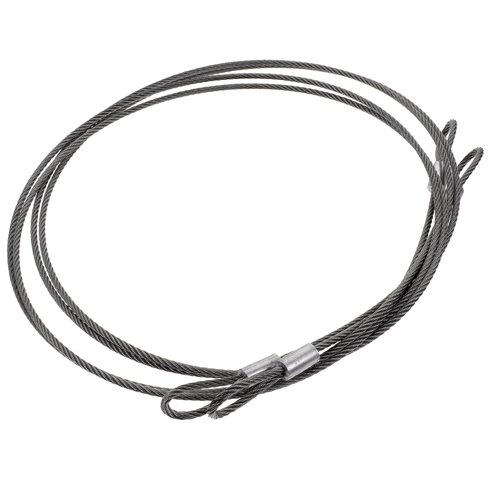 2 Pcs Wire Rope Braided Safety Ladle Stainless Steel Cable for Lock ...