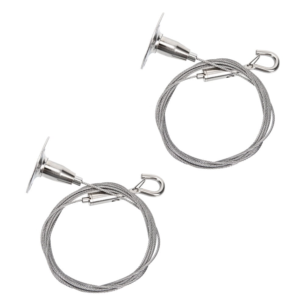 2 Pcs Wire Rope Hooks Picture Hanger Hanging for Frames Flower Pot ...