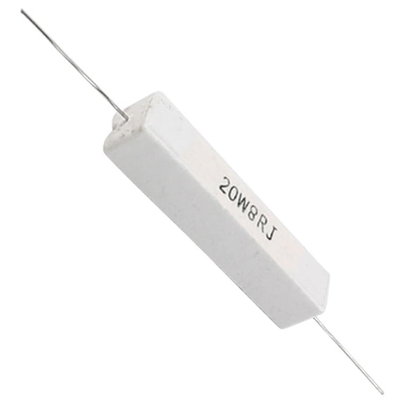 2 Pcs Wire Wound Ceramic Cement Resistor 8 Ohm 20W 5% - Walmart.com