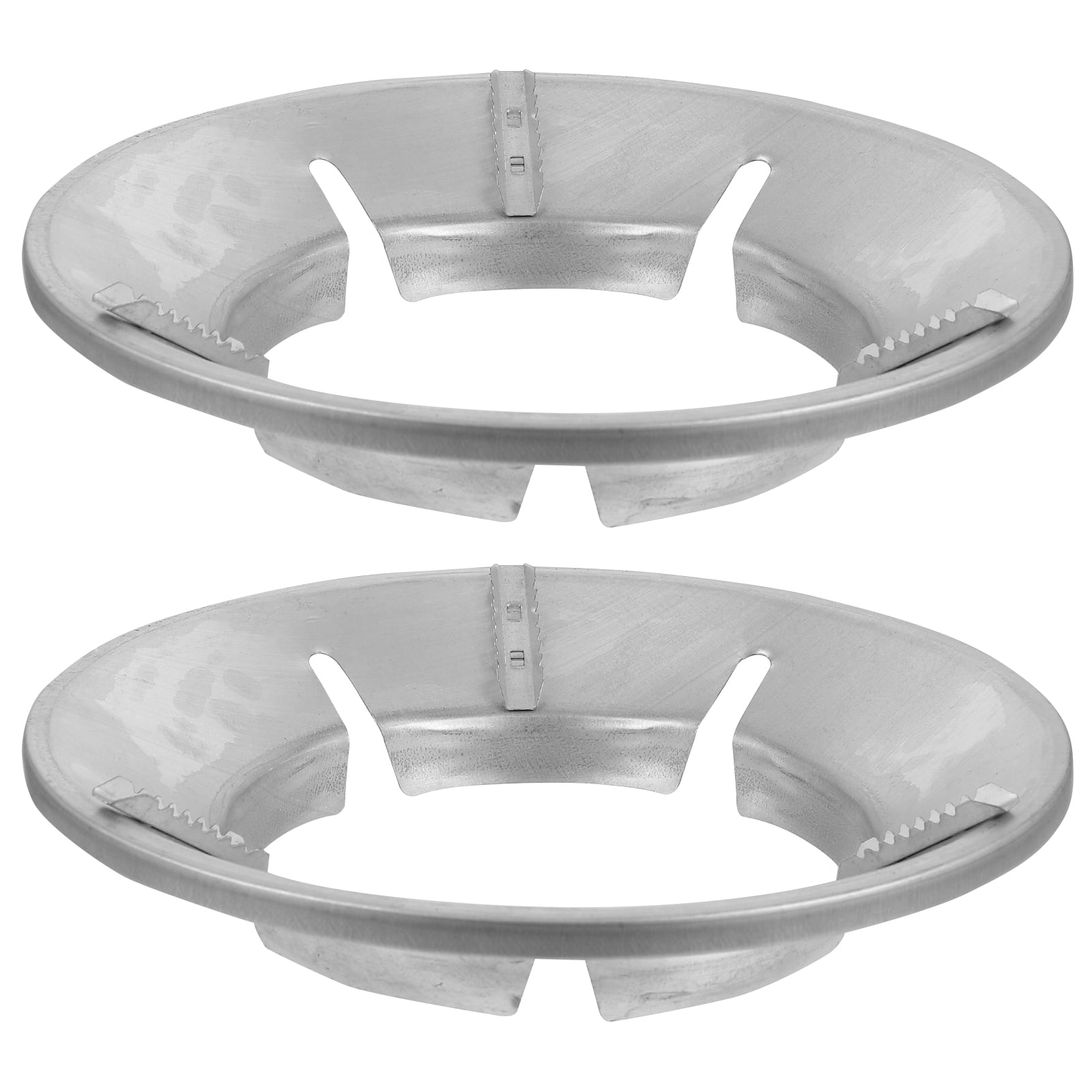 HEMOTON 2Set Wok Ring for Gas Stove in Silver with Universal Style and ...