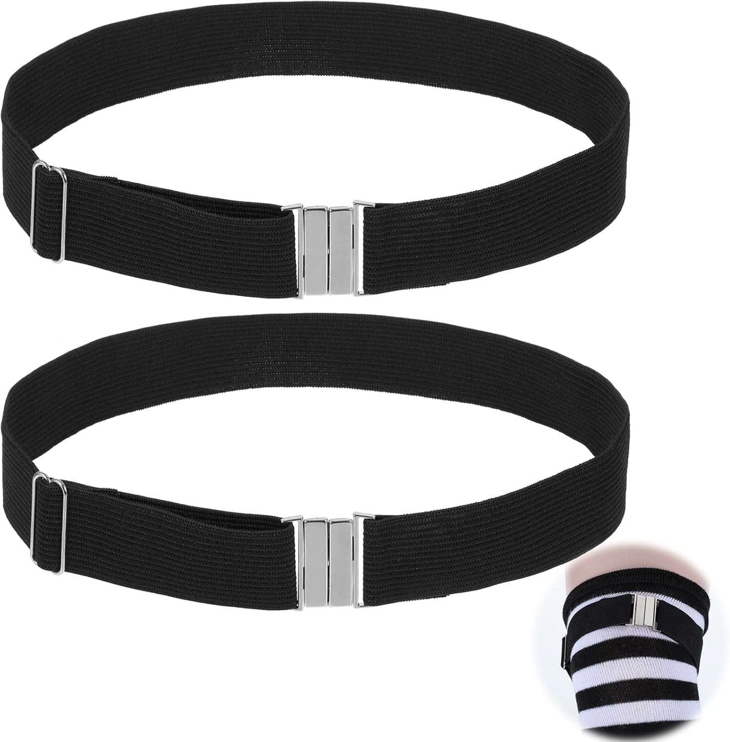 2 Pcs Women's Thigh Garter Belt Adjustable Thigh Garters Belts Elastic ...