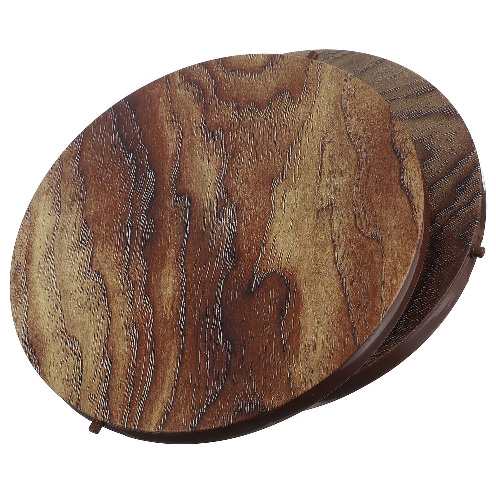 WHAMVOX 2 pcs Wood Grain Trash Can Lids Replacement Covers for Garbage ...