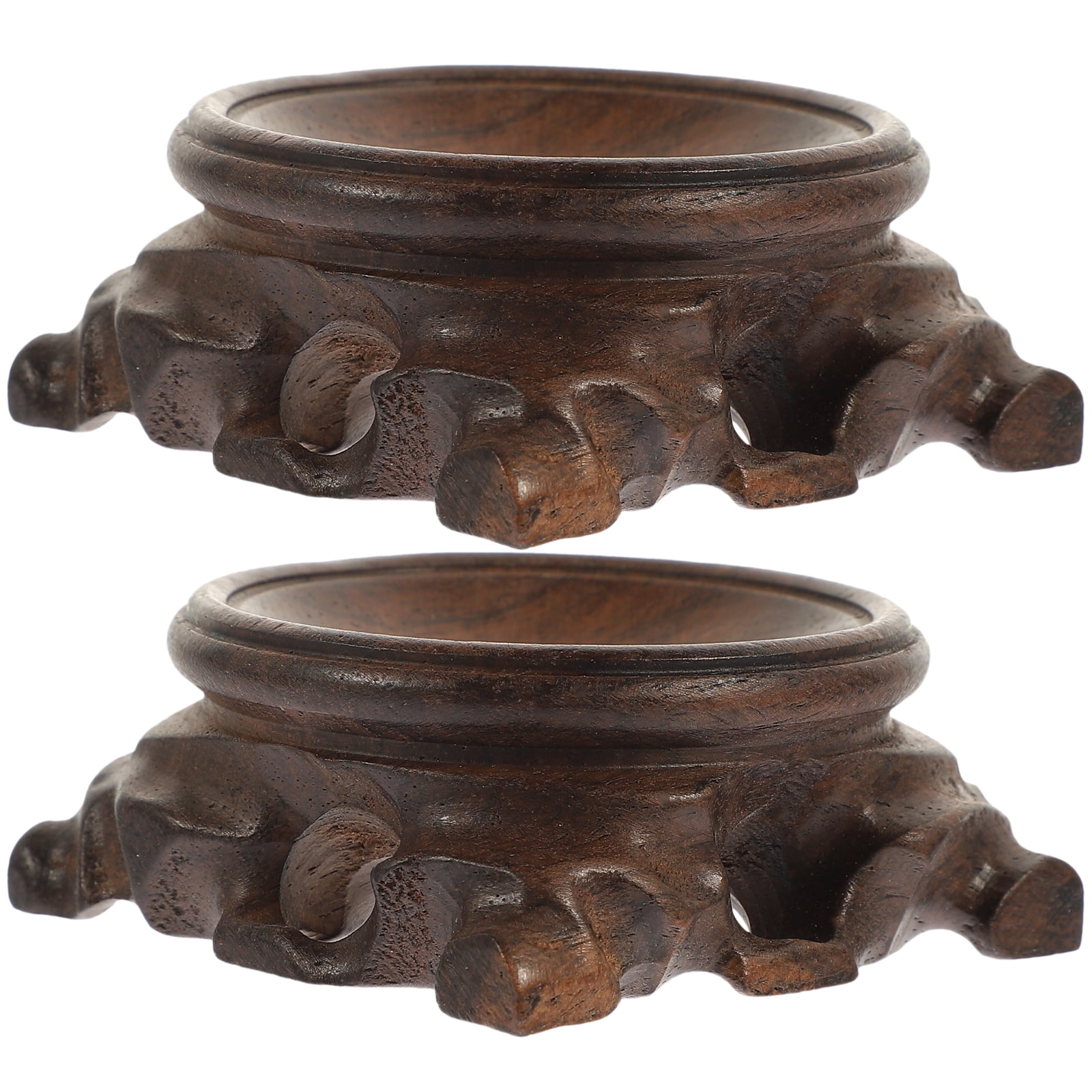 Wooden Crystal Ball Display Stand for Storage Coffee Color Elegant ...