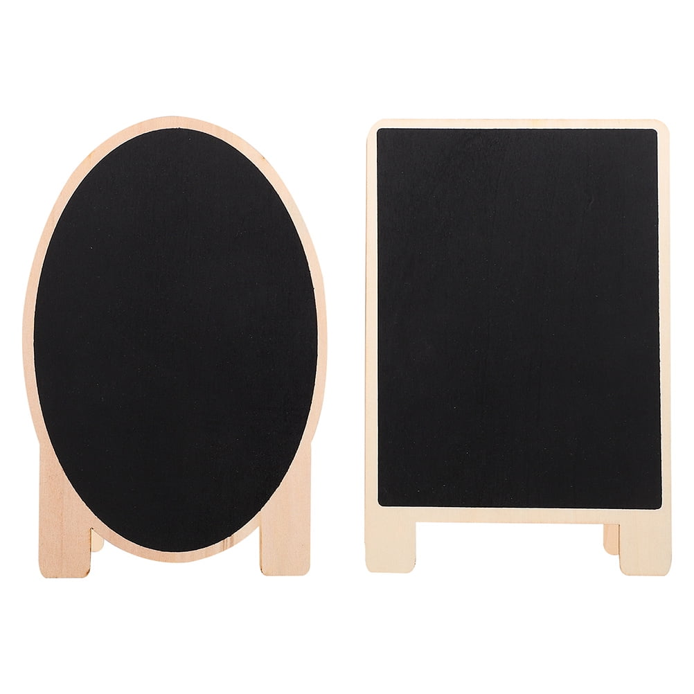 2 Pcs Wooden Message Board Double-sided Memo Board Whiteboard Desktop ...