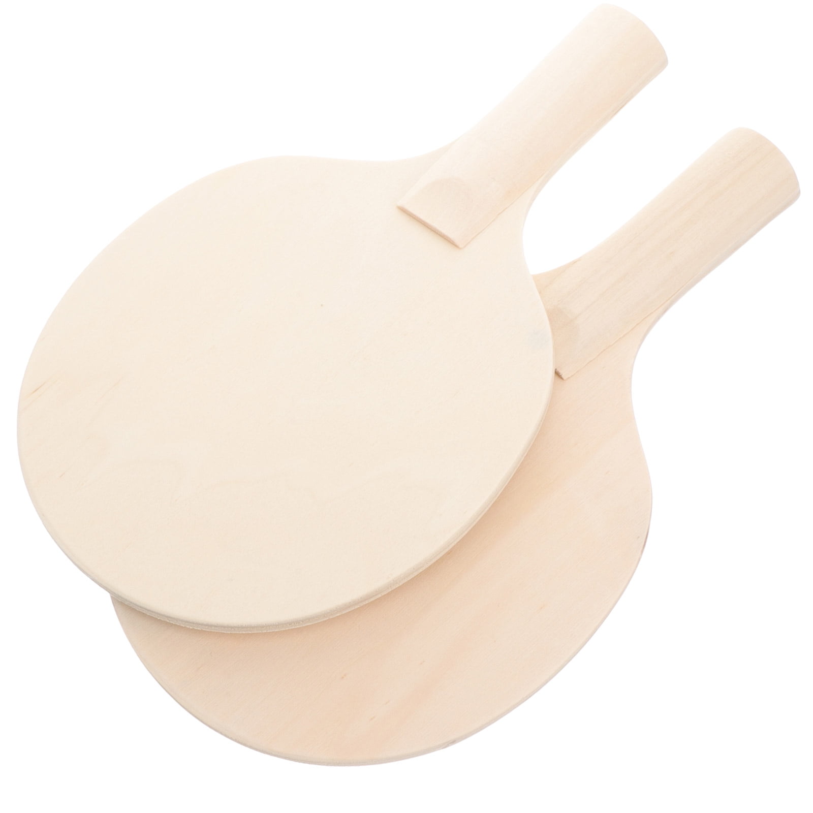 2 Pcs Wooden Pong Paddle Table Tennis Bat DIY Racket Children's ...