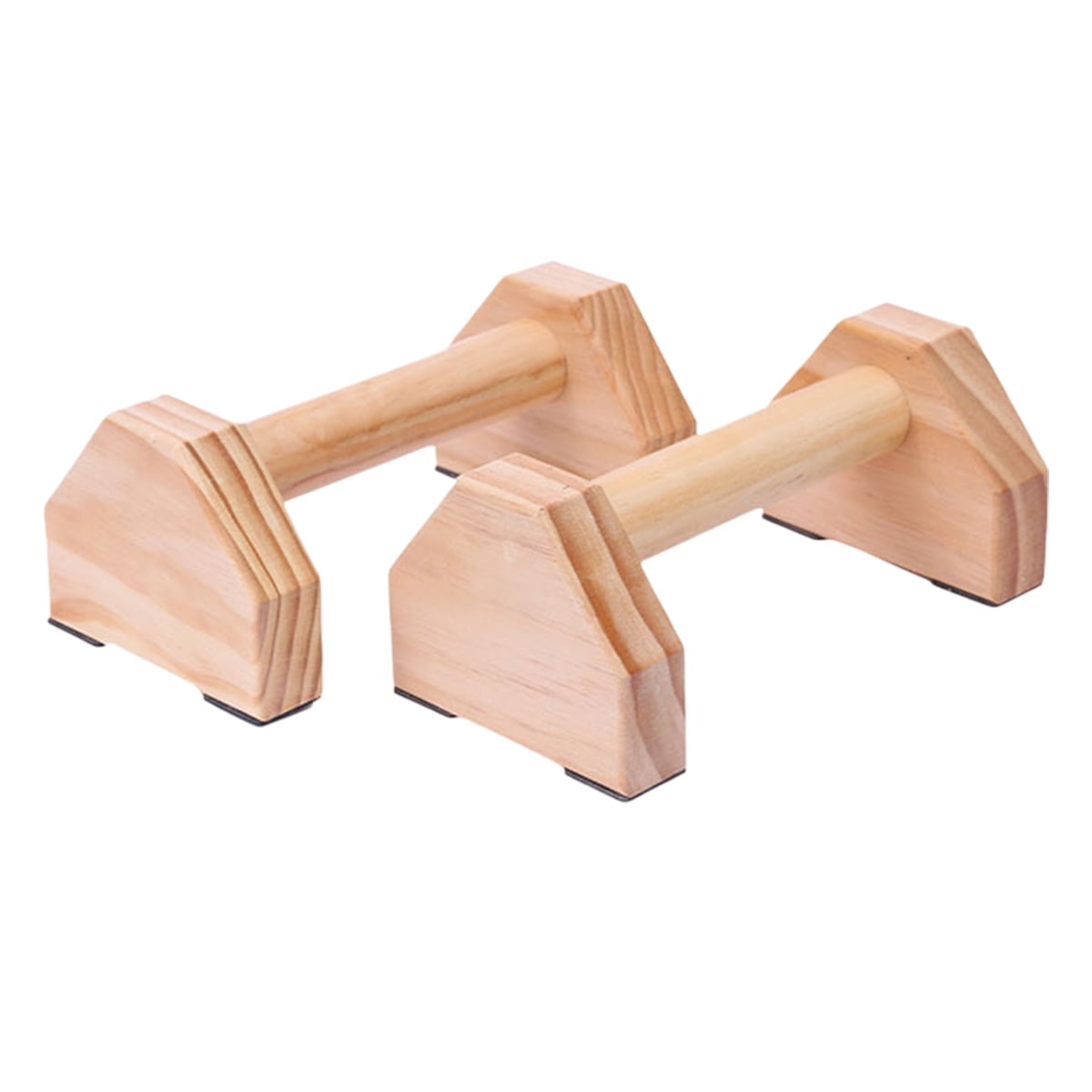 2 Pcs Wooden Push Up Bars, Durable Handstand Trainer Push Up Handles ...