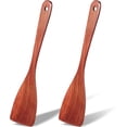 2 Pcs Wooden Spatula for Cooking, 12.2 Inch Long Handle Wood Flat ...