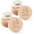 2 Pcs Wooden Tooth Box, Acrylic Jar, Double Layer Tooth Keepsake Box ...