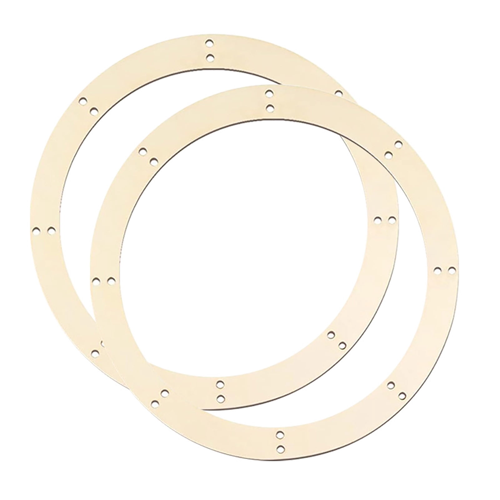 2 Pcs Wooden Wreath Boards DIY Crafts Wreath Frame with Holes Easy to ...