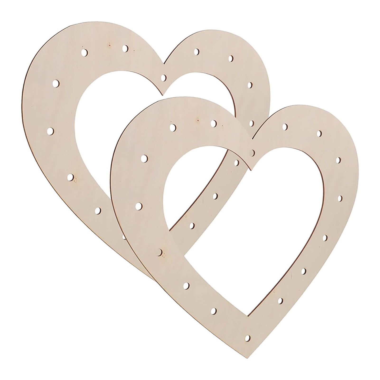 2 Pcs Wooden Wreath Boards DIY Crafts Wreath Frame with Holes Easy to ...