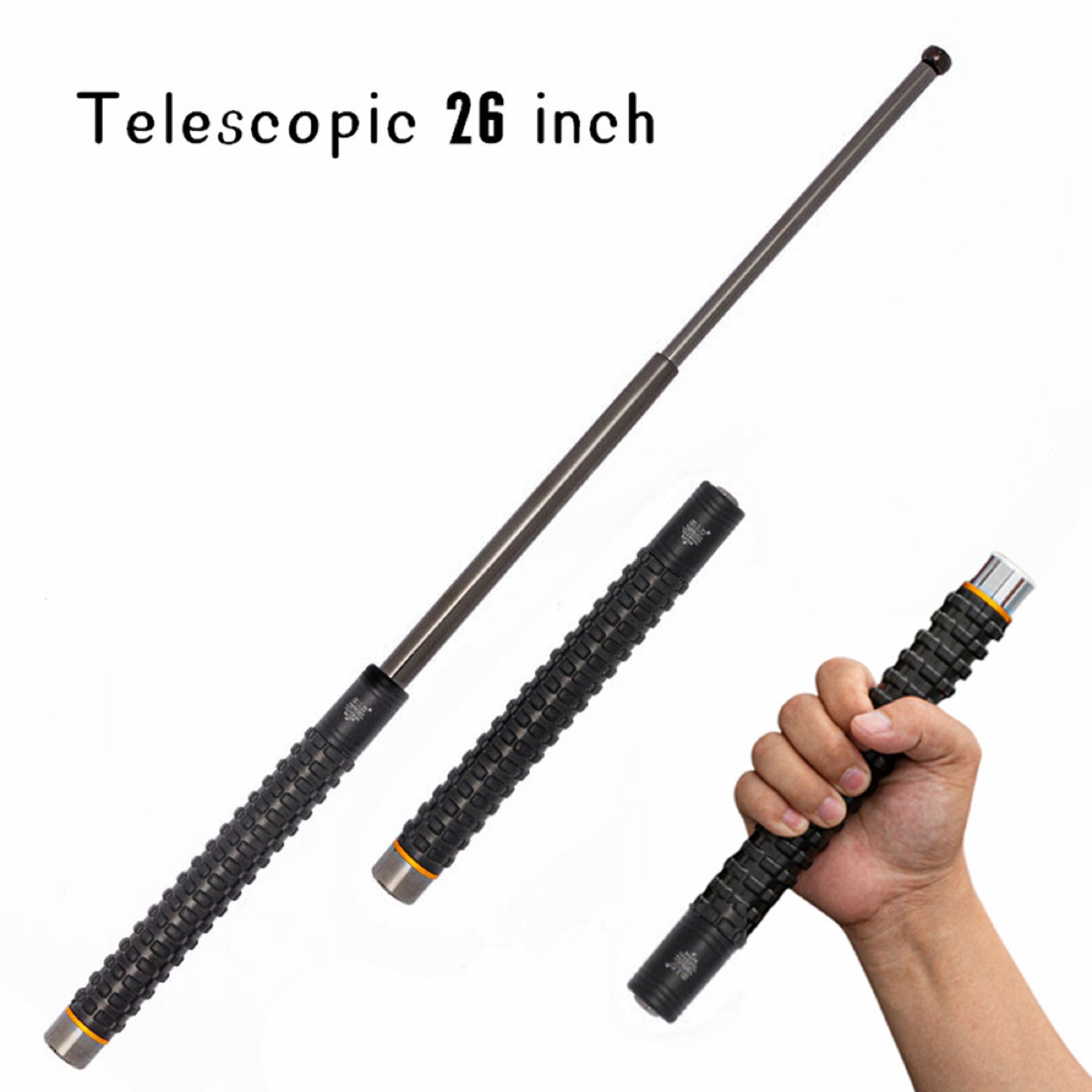 2 Pcs Work Stick 26 inch Metal Telescopic Stick for Men,Outdoor ...