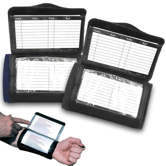 2 Pcs Wristband Sports Accessories Braces Football Playbook Quarterback ...
