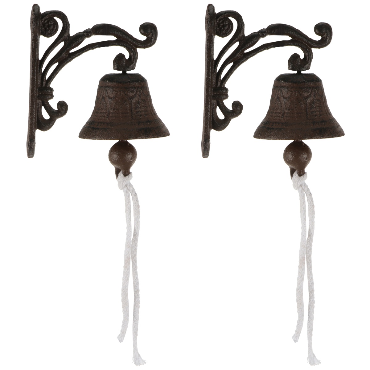 2 Pcs Wrought Iron Bell Doorbell Indoor Wall Decor Long-lasting ...