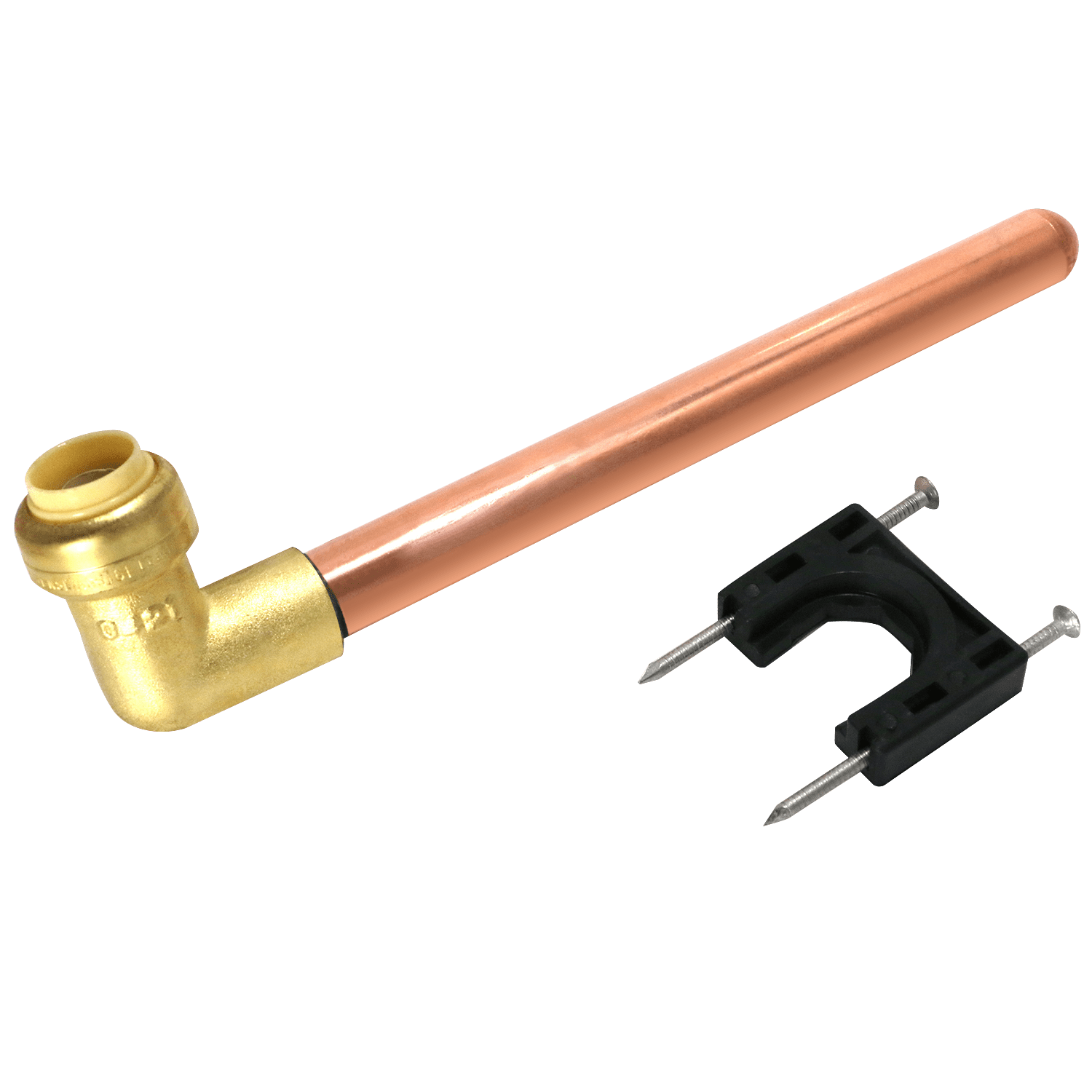 2 Pcs. XFITTING 1/2" Push Fit Stub Out Elbow 8 Inch Long, 1/2" Push to ...