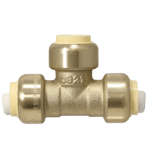 2 Pcs XFITTING 1/2" x 1/2" x 1/2" Push Fit Tee, Push to Connect Tee, 28 ...