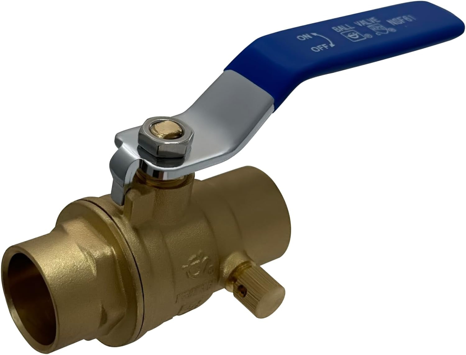 2 Pcs XFITTING 3/4 Inch SWEAT BALL VALVE WITH DRAIN - Walmart.com