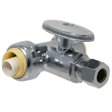 Eastman 04353LF Dual-Outlet Multi-Turn 3-Way Shut-Off Valve, 5/8 inch Comp x 3/8 inch Comp x 3/8 ...