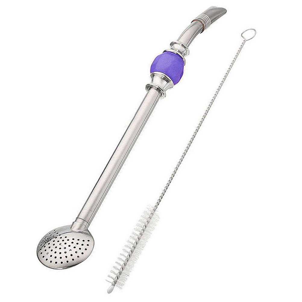 2 Pcs Yerba Mate Bombilla Straw Stainless Filter Drinking Bottle ...