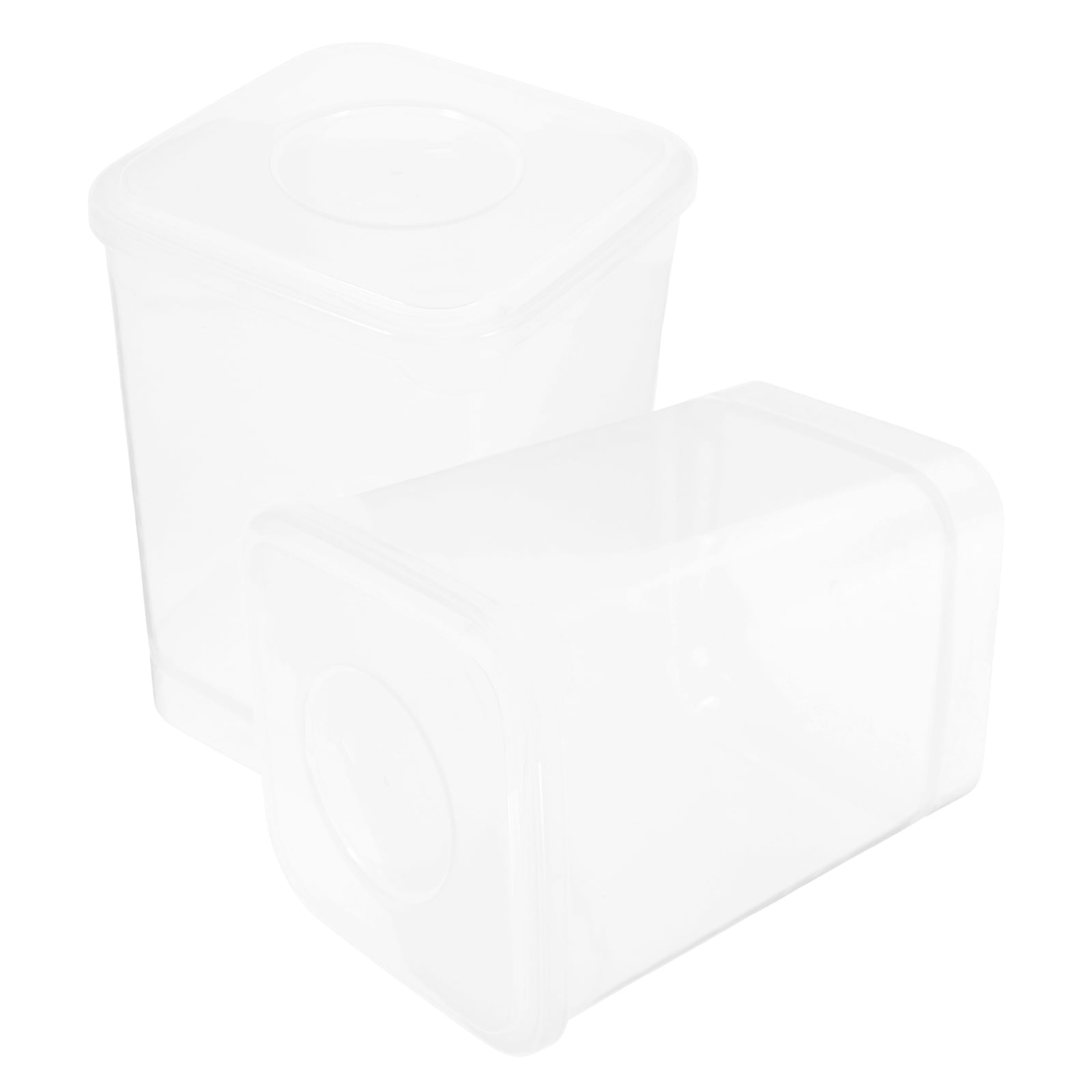 2 Pcs Yogurt Cup Square Container Containers for Food Transparent ...