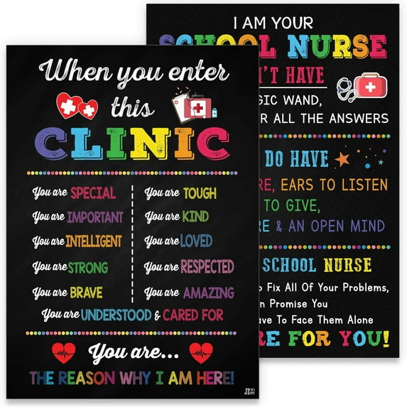 2 Pcs When You Enter This Clinic Poster Health Office Wall Art for ...