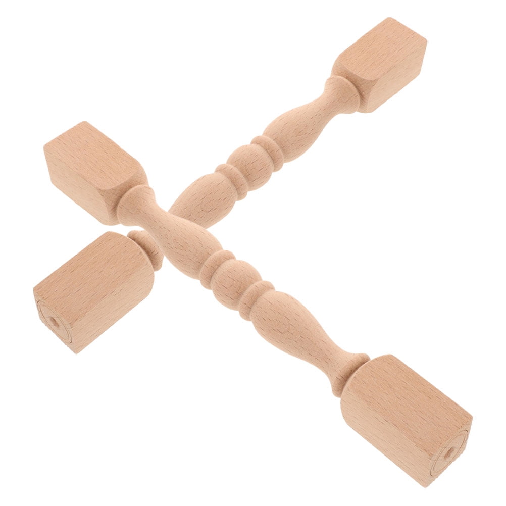 2 Pcs Yuanbaozhu Cabinet Wooden Furniture Post Staircase Spindles Wood ...