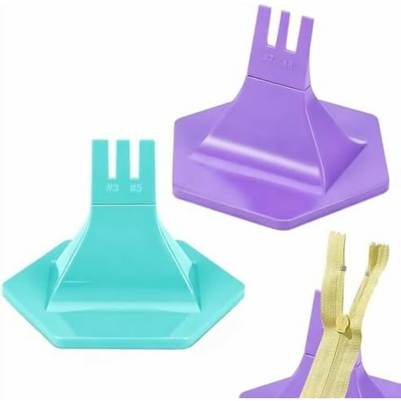 2 Pcs Zipper Jig Tool for Zipper Pulls, #3#5#7#8 4 Size Zip Fastener ...