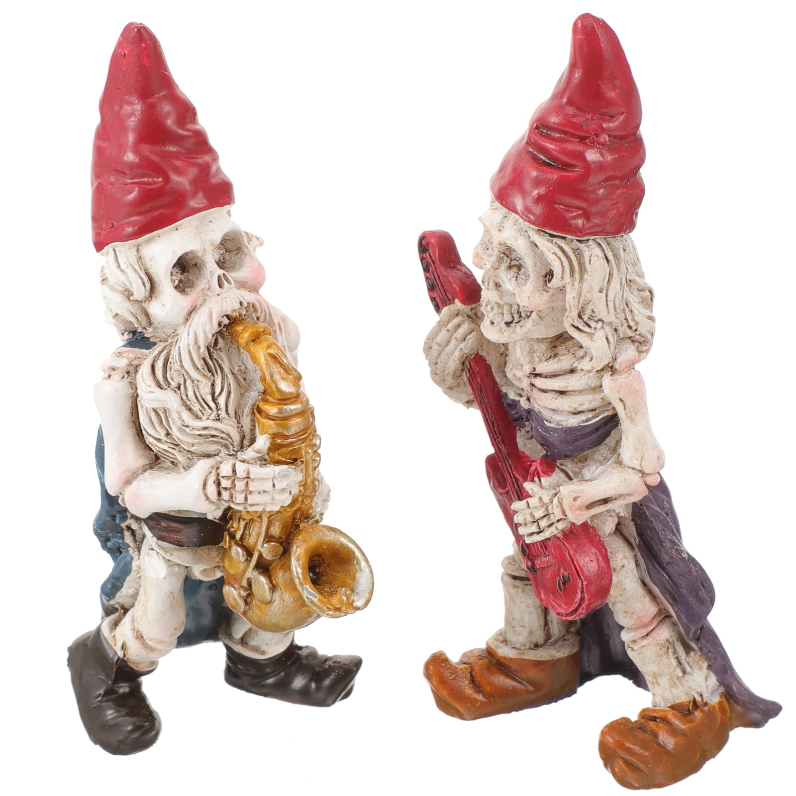 2 Pcs Zombie Gnome Skull Ornaments Precious Ornament Lovers 9.3x3.8cm - Walmart.com