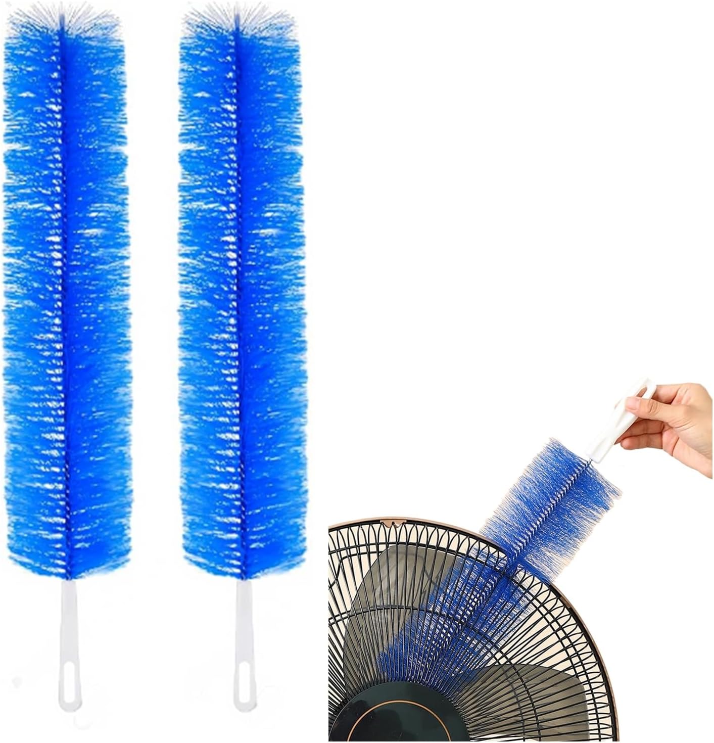 2 Pcs Zylphion Fan Cleaning Brush, Bendable Fan Cleaner Flexible Small ...
