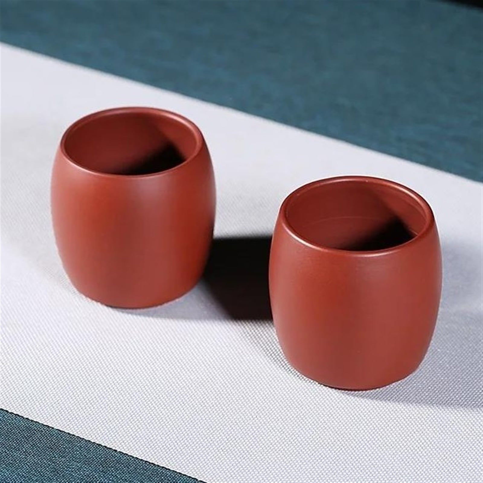 2 Pcs/set 70ml Chinese Tea Set Yixing Purple Clay Teacup Handmade Raw ...