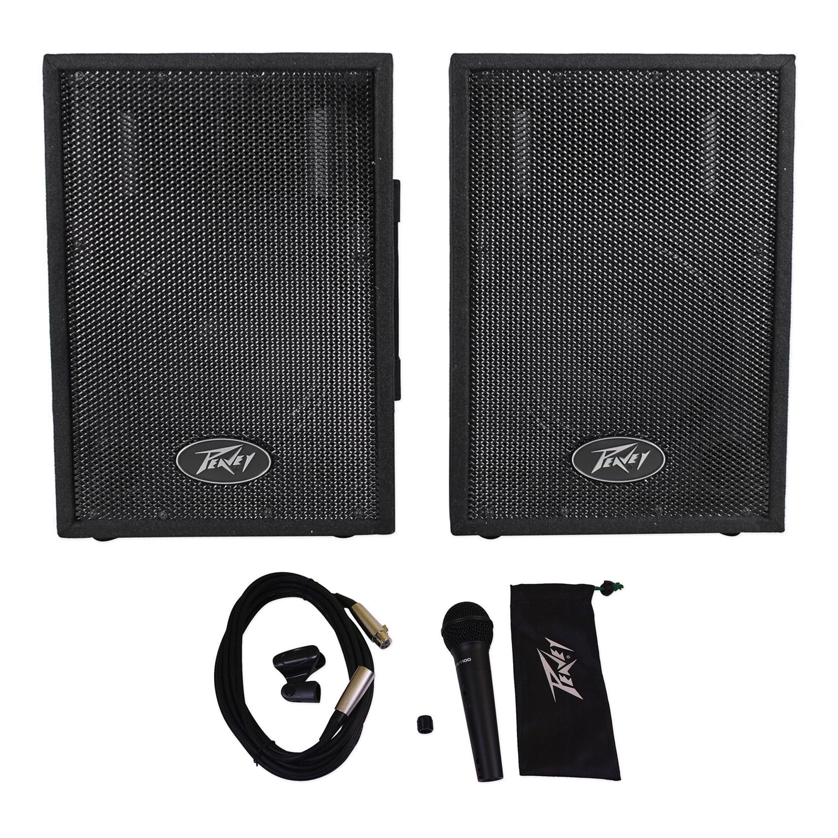 (2) Peavey PVi10 Two 10" 100 Watt 2-Way Pro Audio Live Speaker System ...