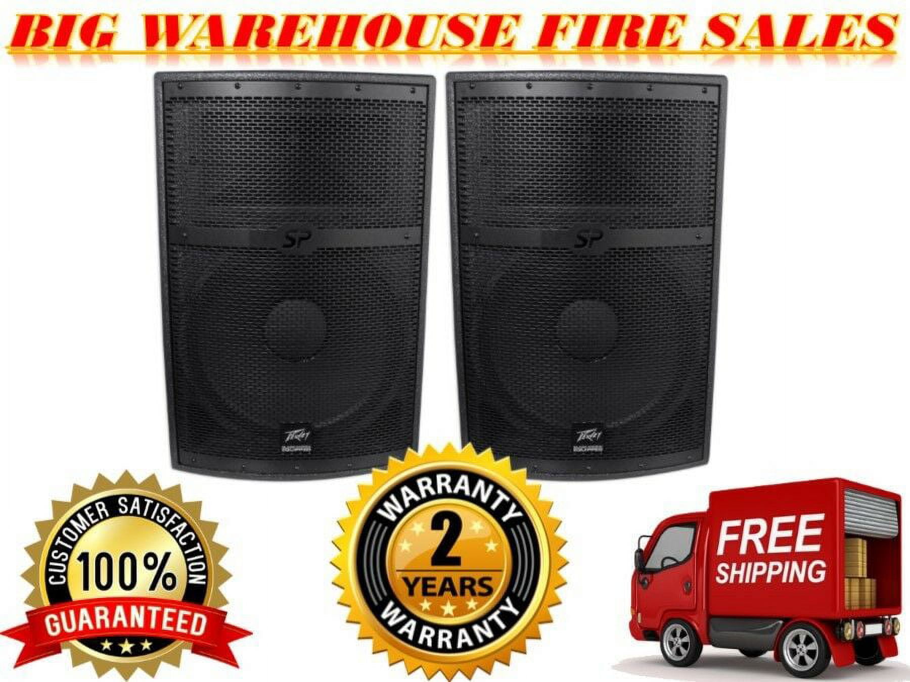 2 Peavey SP2 v2 Professional 15", 2000W (Peak) 2-way Passive PA DJ ...