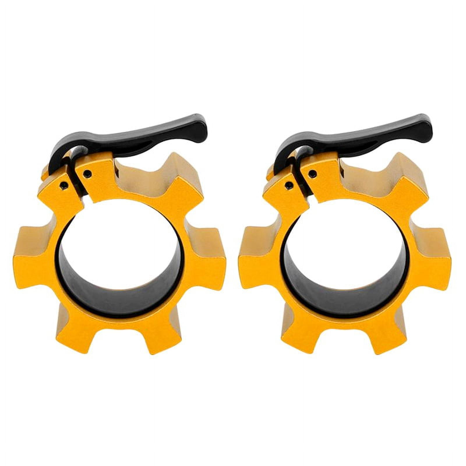 2 Peices 2" Barbell Collar Lock Clips Weight Lifting Bar Buckle Clamp ...