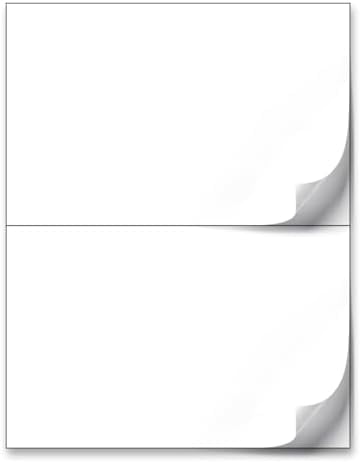 - 2 Per Page 5-1/2" x 8-1/2" Blank White Laser/Ink Jet Labels, Strong ...