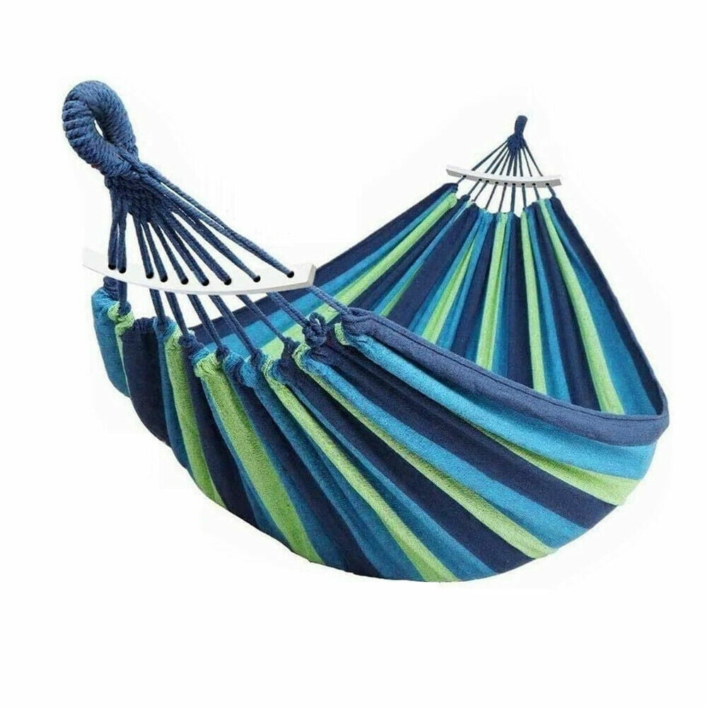 2 Person Double Camping Hammock Chair Bed Outdoor Garden Hanging Swing ...