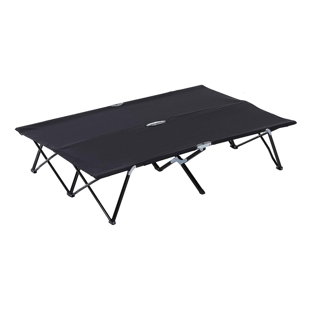 2 Person Camping Cot, Portable Folding Cot Bed for Adults - 50" Wide ...