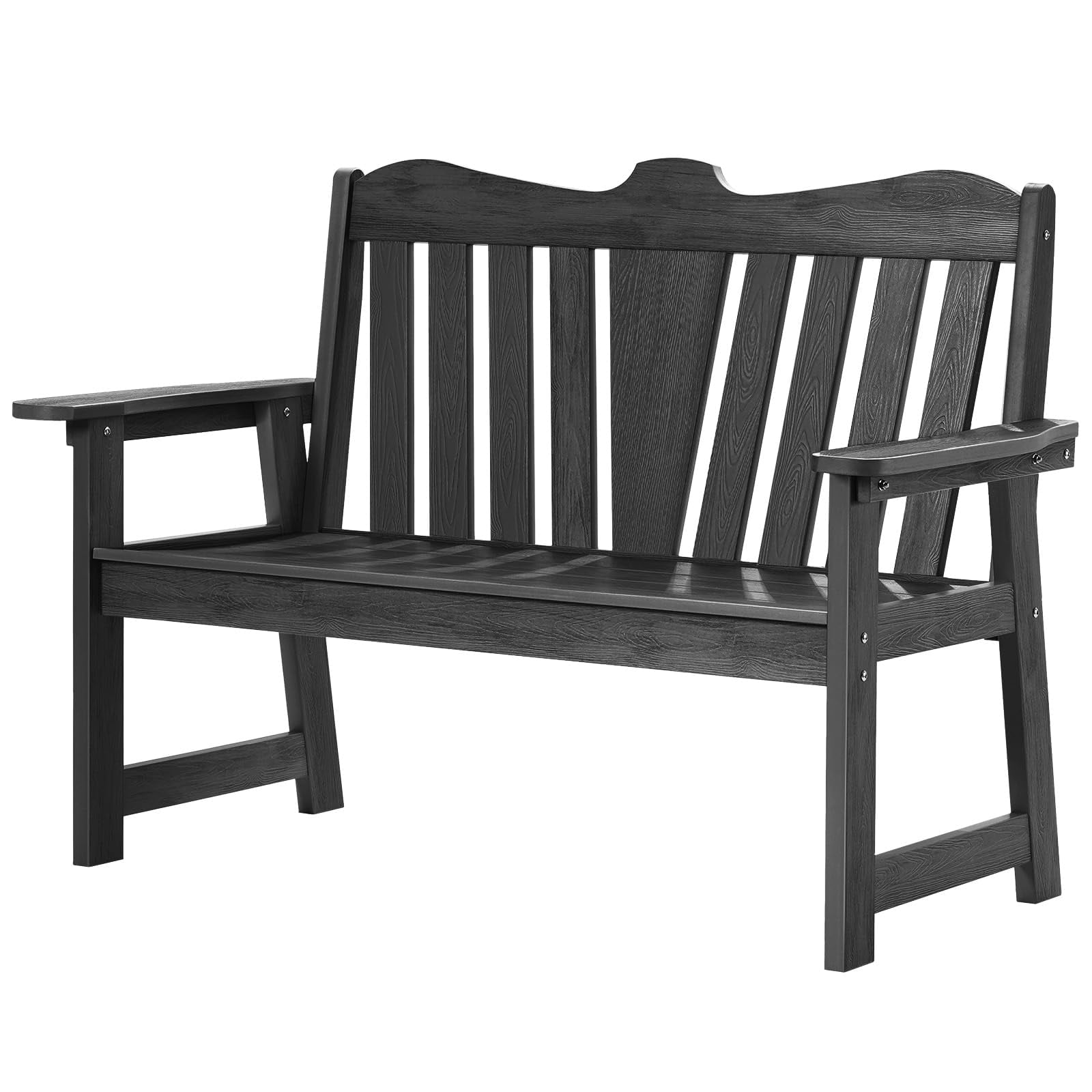2-Person Outdoor Bench – Weatherproof, Garden Bench with Eagle-Inspired ...