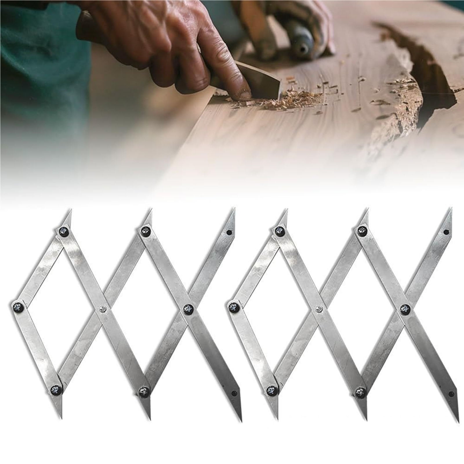 2 Piece 3 Point Woodworking Center Finder Marking Tool, Equidistant ...