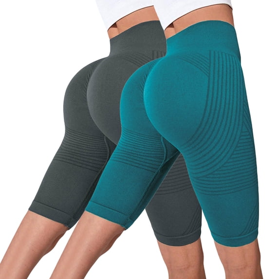 2 Piece 3D Slimming Leggings Anti Cellulite Design High Waist Butt Lift ...