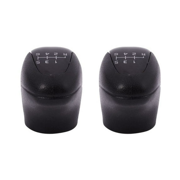 2 Piece 5 Speed Car Gear Shift Knob Head Cover Shifter Lever Stick ...