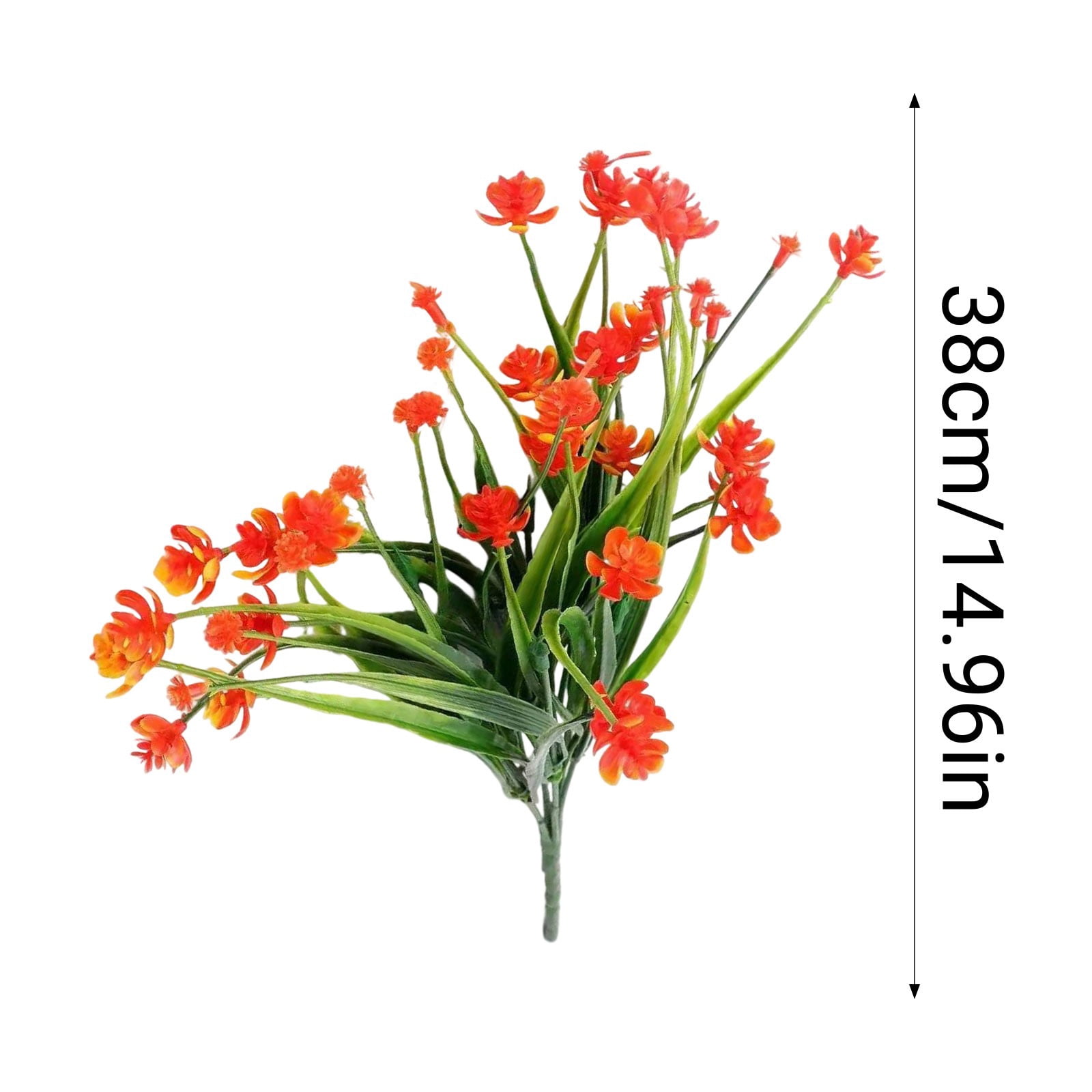 2 Piece 7 Branch Faux Camellia Bouquet, Artificial Spring Floral for ...