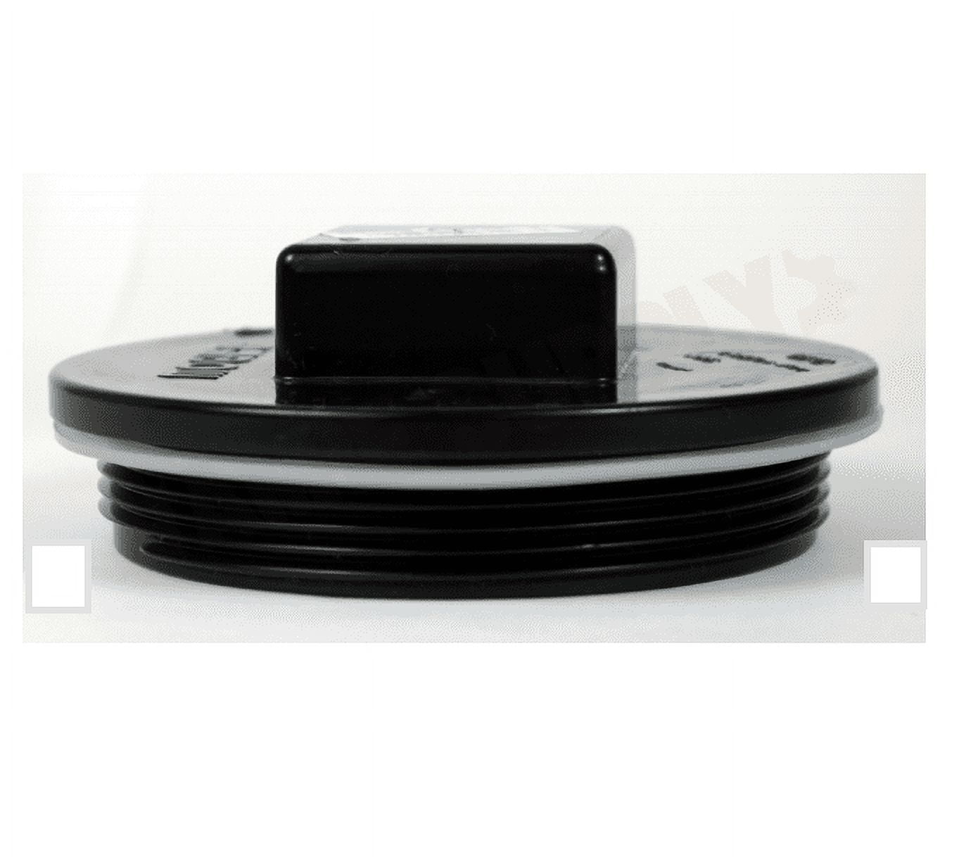 2 Piece, ABS 4" Cleanout Plug Pipe Fittings - Walmart.com