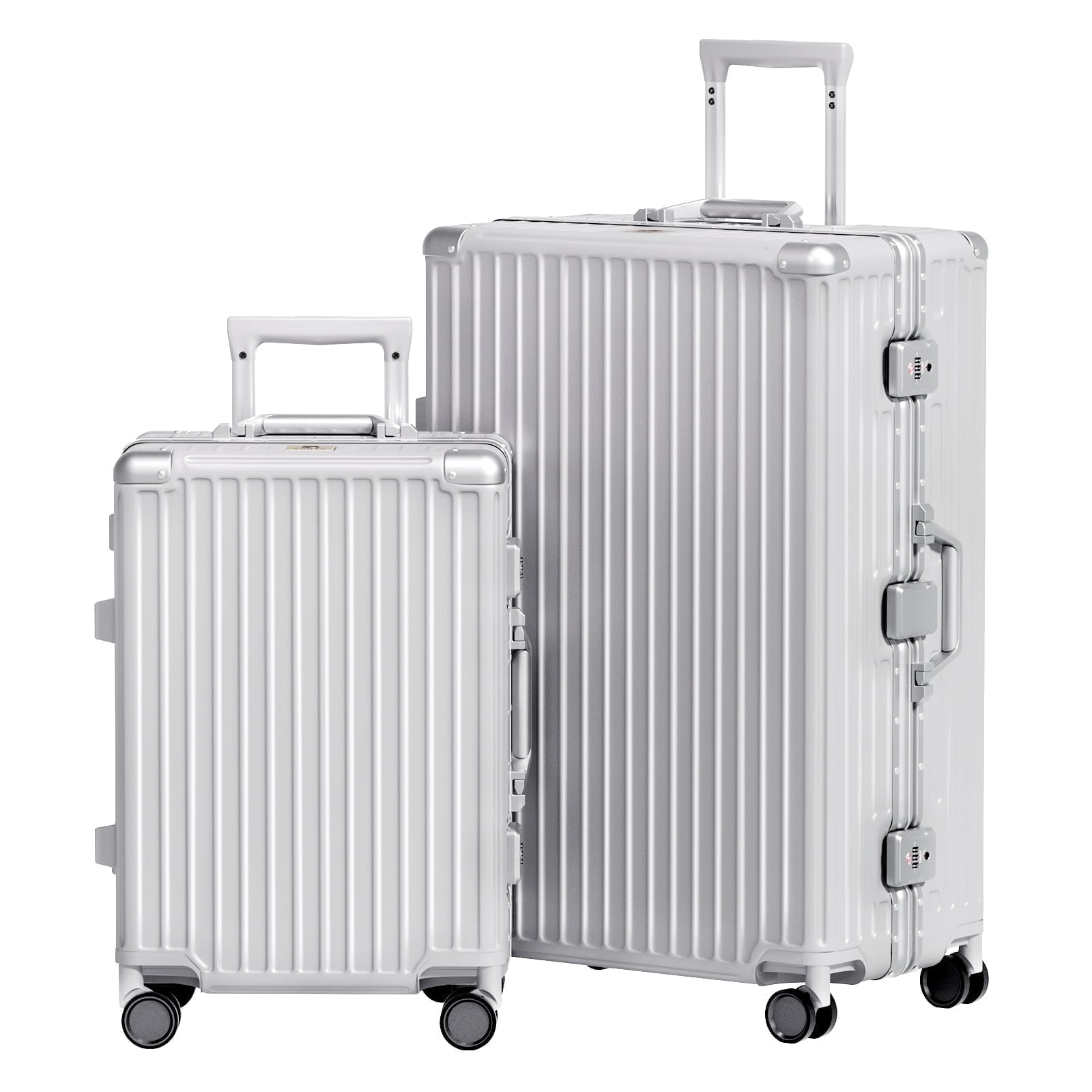 2 - Piece Luggage Set(20/28) - Aluminium Hard Shell with 360° Spinner ...
