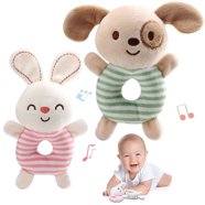 Baby Soft Rattle, Stuffed Animal Toys With Sound, Suitable for 3-12 ...